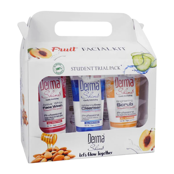 DERMA SHINE FRUIT FACIAL TRIAL KIT